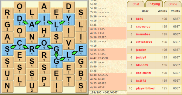 Daily Scroggle Instructions